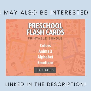 Color Printable Flashcards / Preschool Educational Game - Etsy