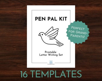 Pen Pal Stationery Kit for Kids and Grandparents Snail Mail Letter ...