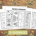 Alphabet Printable Bookmarks Letter Coloring Pages Alphabet Literacy ...