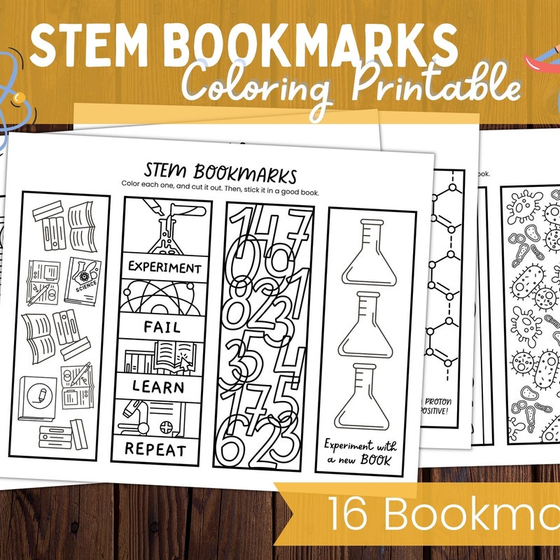Science Bookmarks - Etsy