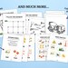 Construction Learning Printable Pack / Truck Quiet Book / Excavator ...