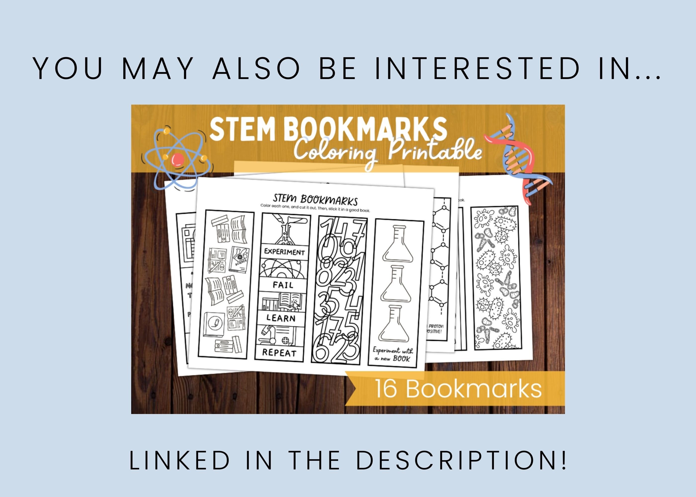 Back to School Printable Bookmarks / First Day of School Coloring Pages ...