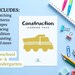 Construction Learning Printable Pack / Truck Quiet Book / Excavator ...