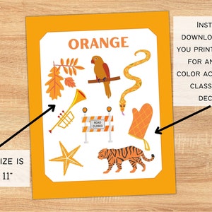 Color Classroom Posters / Preschool Classroom Decor / Learn Colors ...