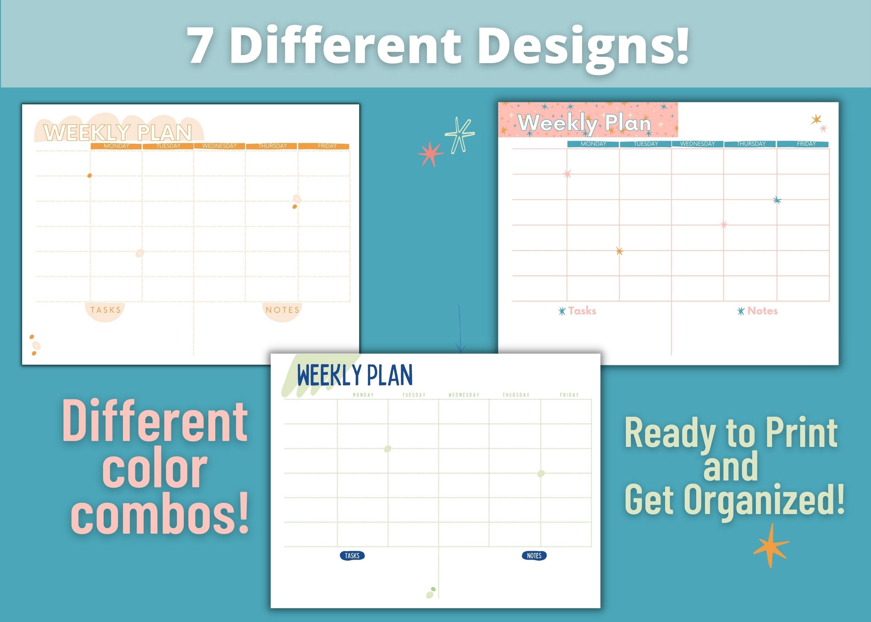 Homeschool Planner / Printable Student Planner / Weekly Academic ...