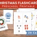 Christmas Preschool Flashcards / Printable Holiday Flash Cards - Etsy