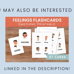 Preschool Educational Prints Emotions Classroom Poster Kindergarten ...