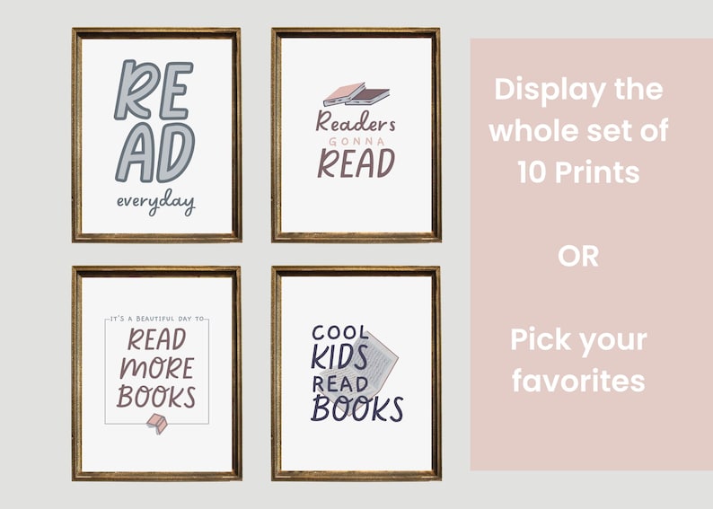 Reading Educational Prints / Bookworm Classroom Poster / Library Poster ...