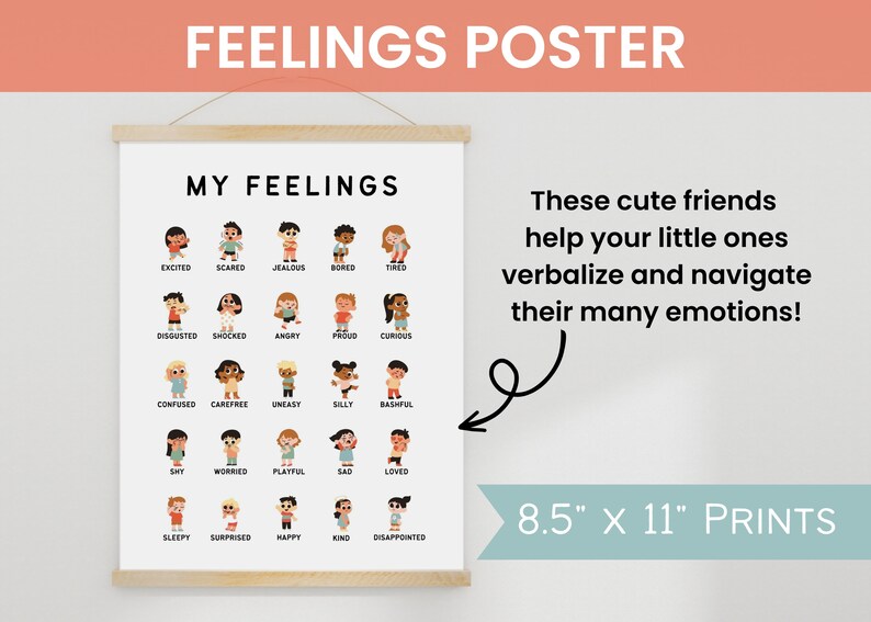 Christian Calm Corner Printable BUNDLE, Mental Health Feelings ...