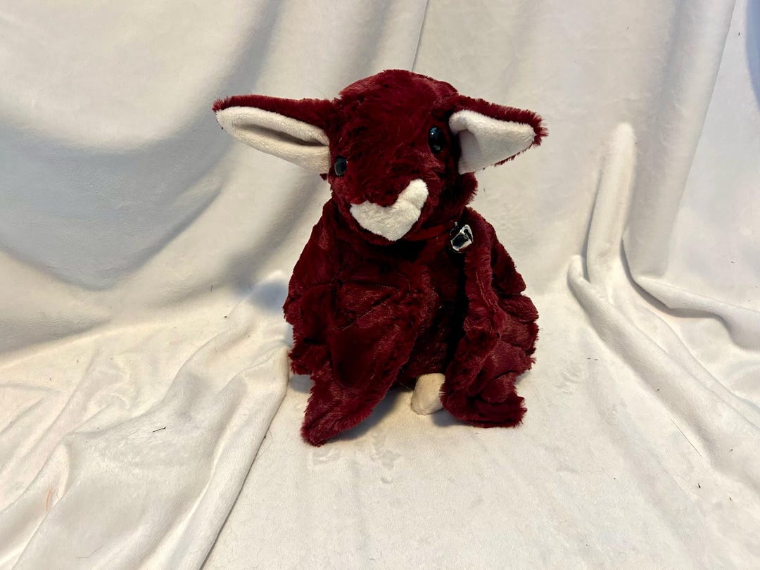 Red Velvet Bat Plush Weighted Kawaii Stuffed Animal Cute (ready to Ship ...