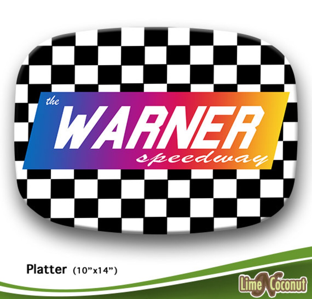 Racecar Platter, Race Car Family Serving Dish, Speedway Dinnerware ...