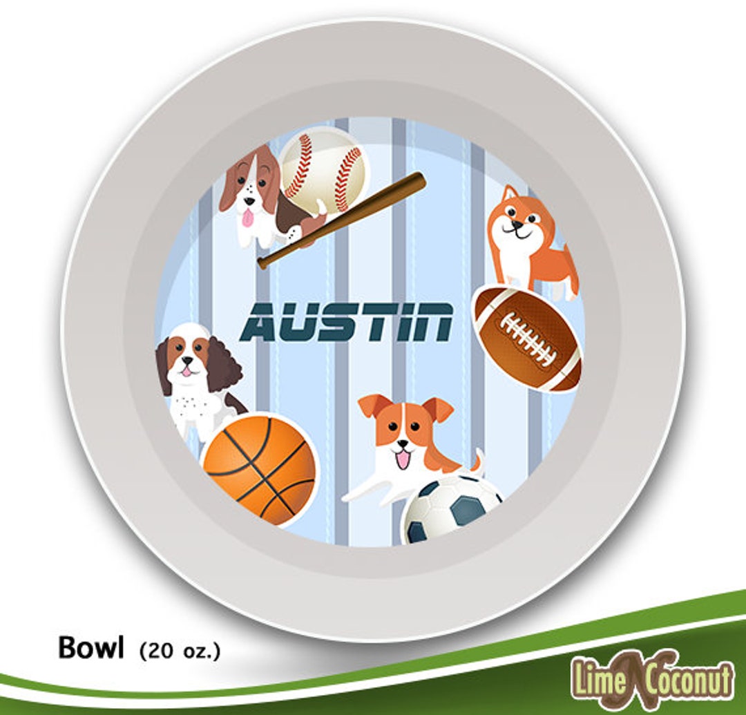 Puppy Dinnerware Set Dog Dish Set Baby Melamine Dishes Kids - Etsy