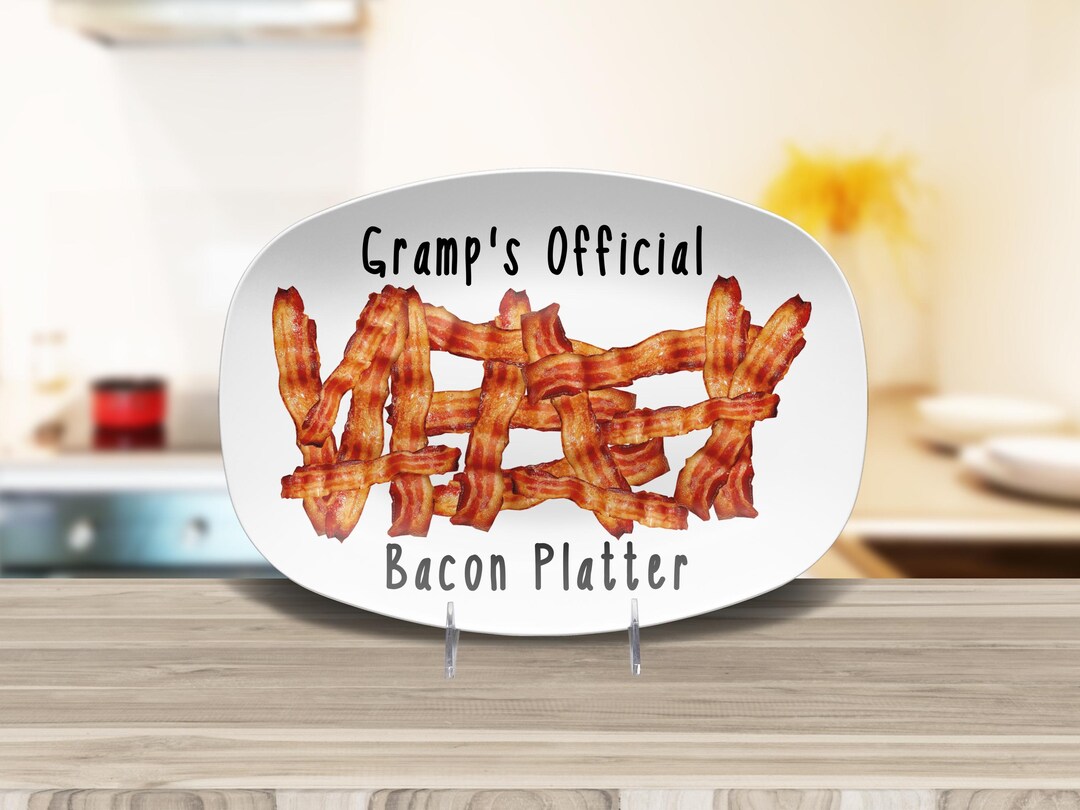 Bacon Platter, Breakfast Platter, Family Name Dish Tray, Serving Tray ...