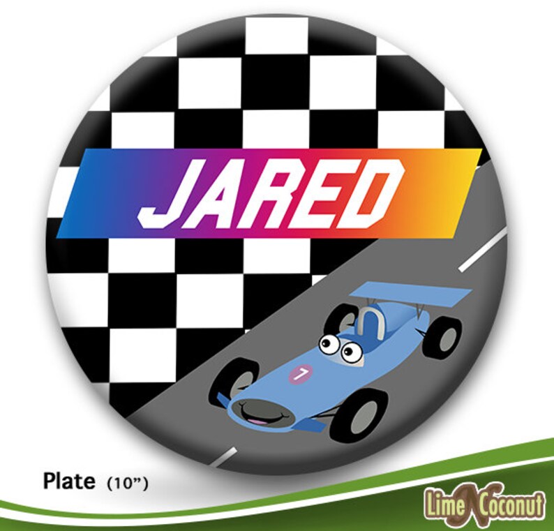 Race Car Dinnerware Set, Racecar Dish Set, Speedway Baby Plate and Bowl ...