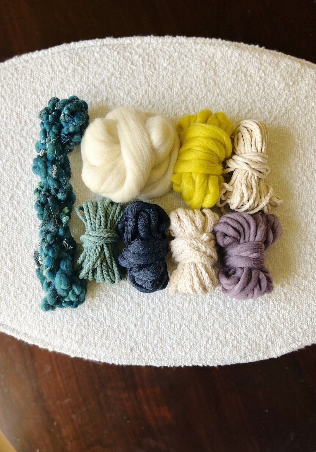 DESTASH FIBER PACK 01, Weaving Kit Weavers Bundle, Beginner Budget ...