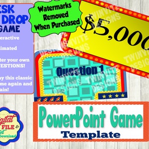 Disk Drop Powerpoint Game Template, Interactive Game, Review Game ...