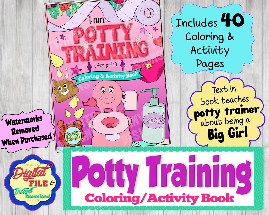 I Am Potty Training (for Girls) Coloring and Activity Book, Making ...