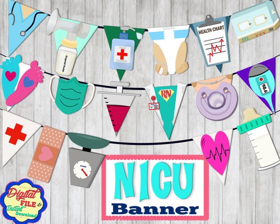 NICU Banner Doctor Nurse NICU Awareness Healthcare Thank - Etsy