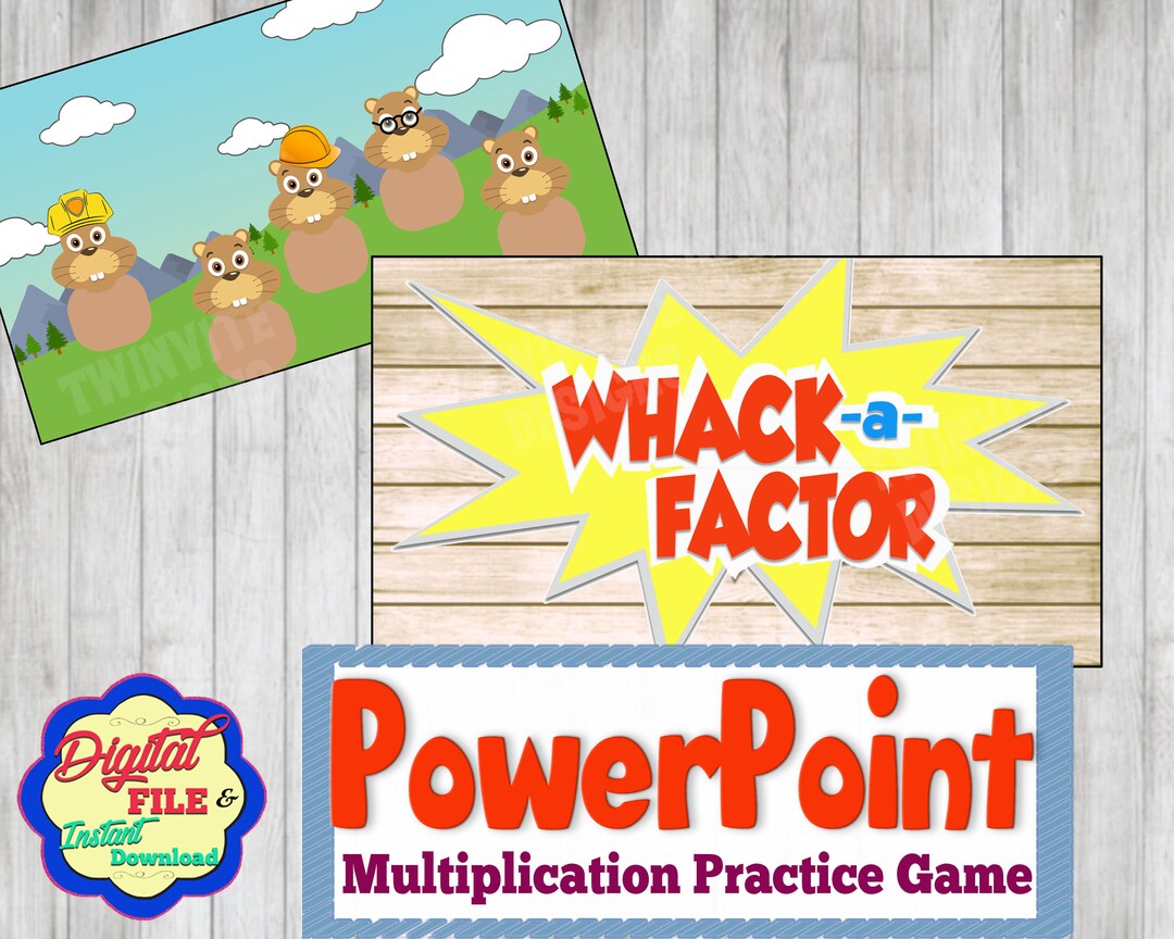 Whack a Factor Math Powerpoint Game, Plays Like Whack a Mole ...