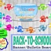 Officially Back to School Bulletin Board, Ofishally Banner Garland ...