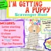 I’m Getting a Puppy Scavenger Hunt, New Dog Reveal, Treasure Hunt Clues ...
