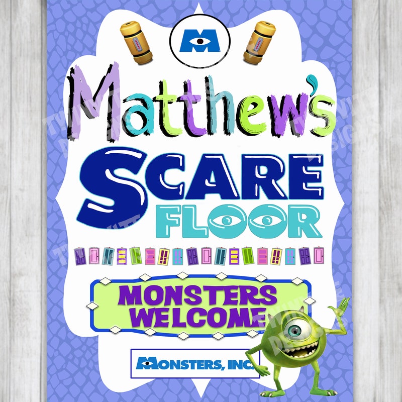 Monster Inc Door Printable - Etsy