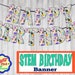 STEM Birthday Banner, STEAM Garland, Decoration for Kids Party, Science ...