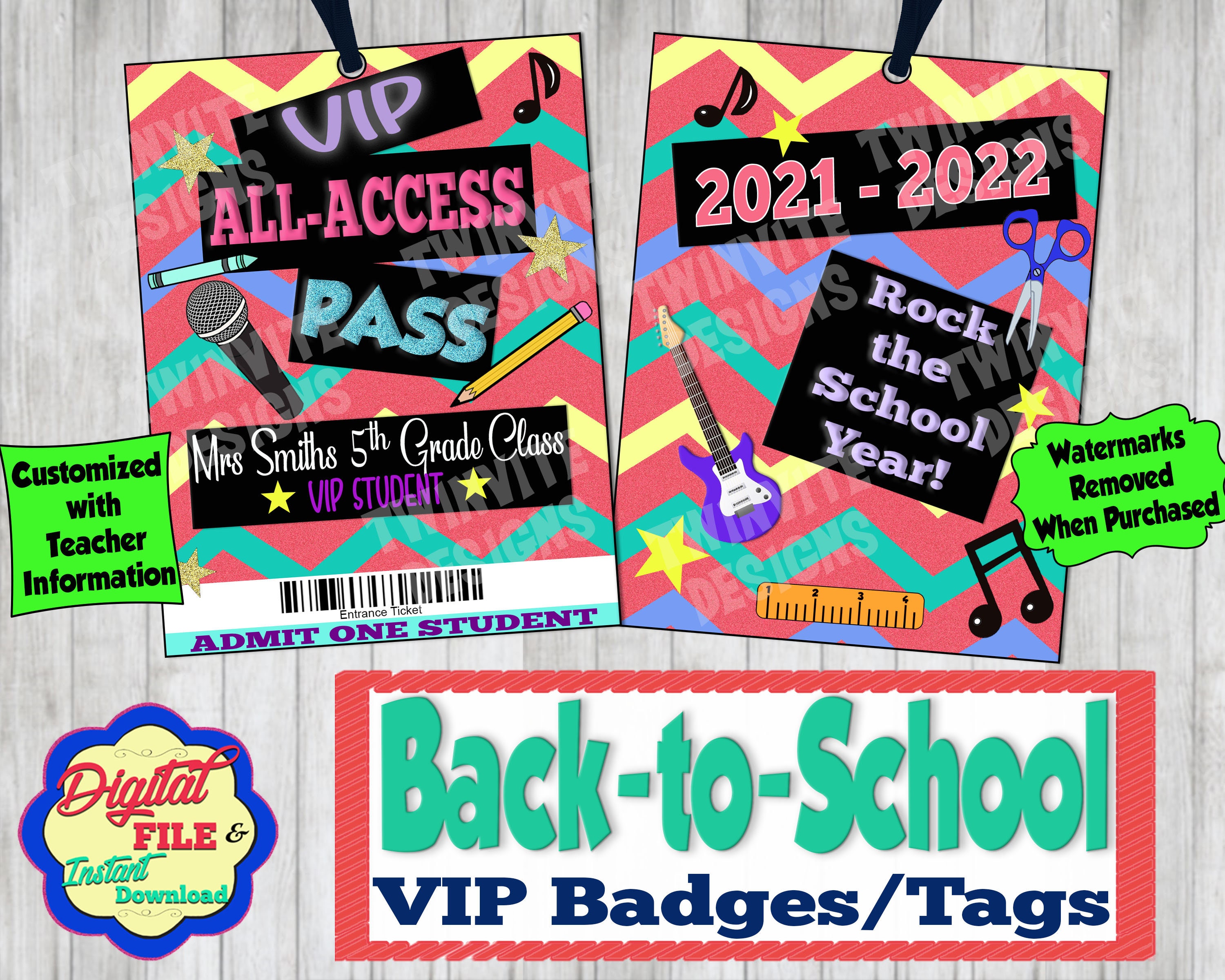 Diy Rock Star Vip Pass