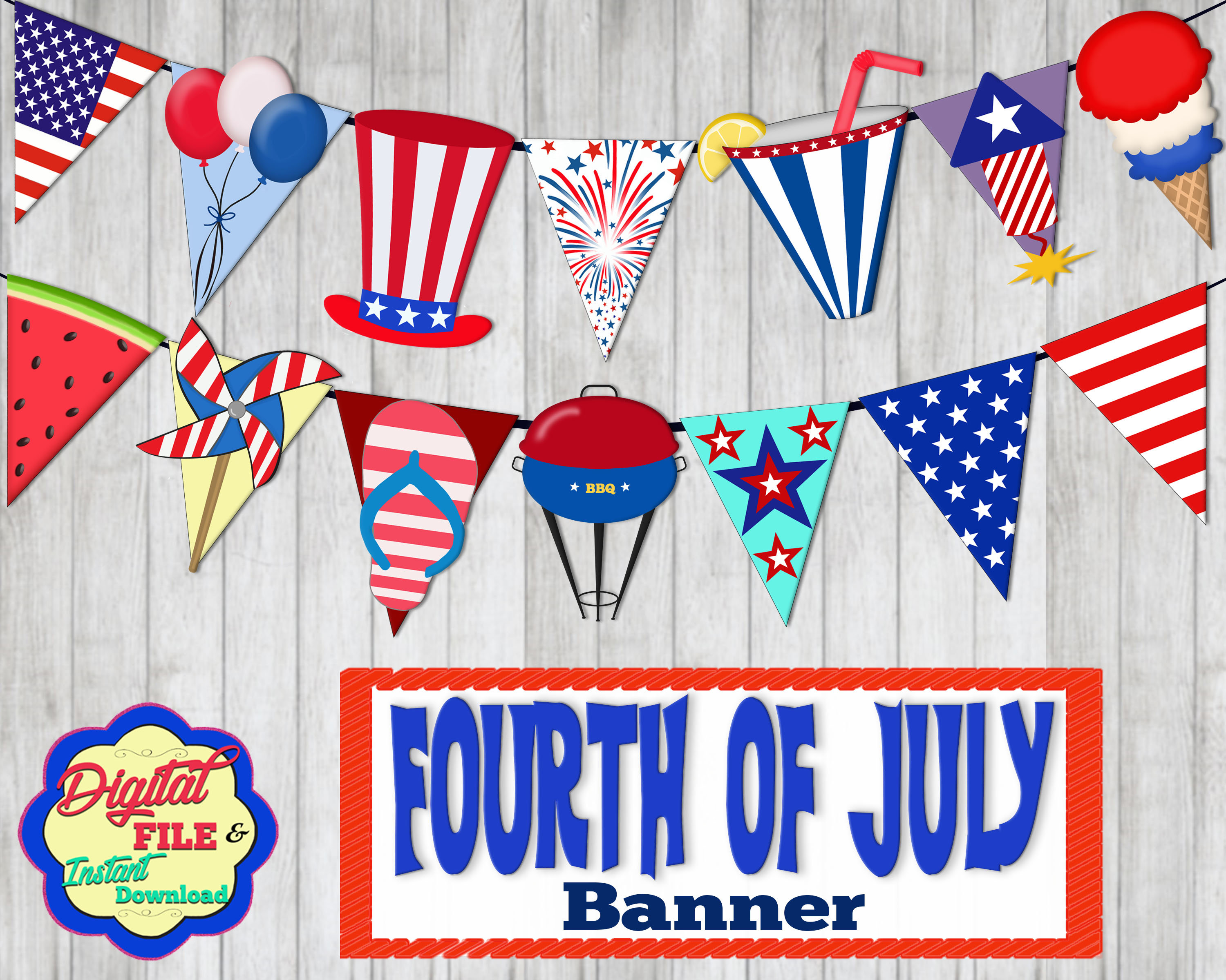 Fourth Of July Banner