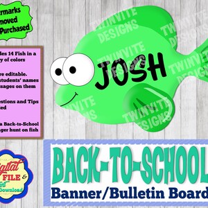 Officially Back to School Bulletin Board, Ofishally Banner Garland ...