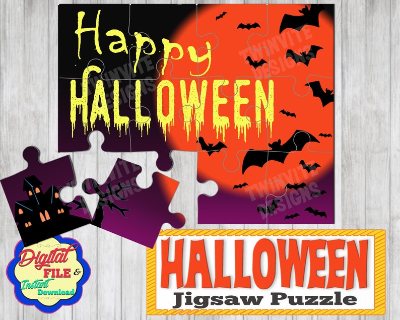 Halloween Jigsaw Puzzle Holiday Trick or Treat Pandemic - Etsy