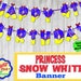 Snow White Party Banner, Princess Dress Letters and Numbers, Royalty ...