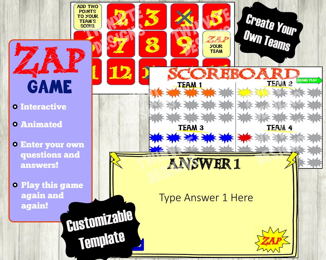 Zap Powerpoint Game Template/ Popular Presentations to Play ...