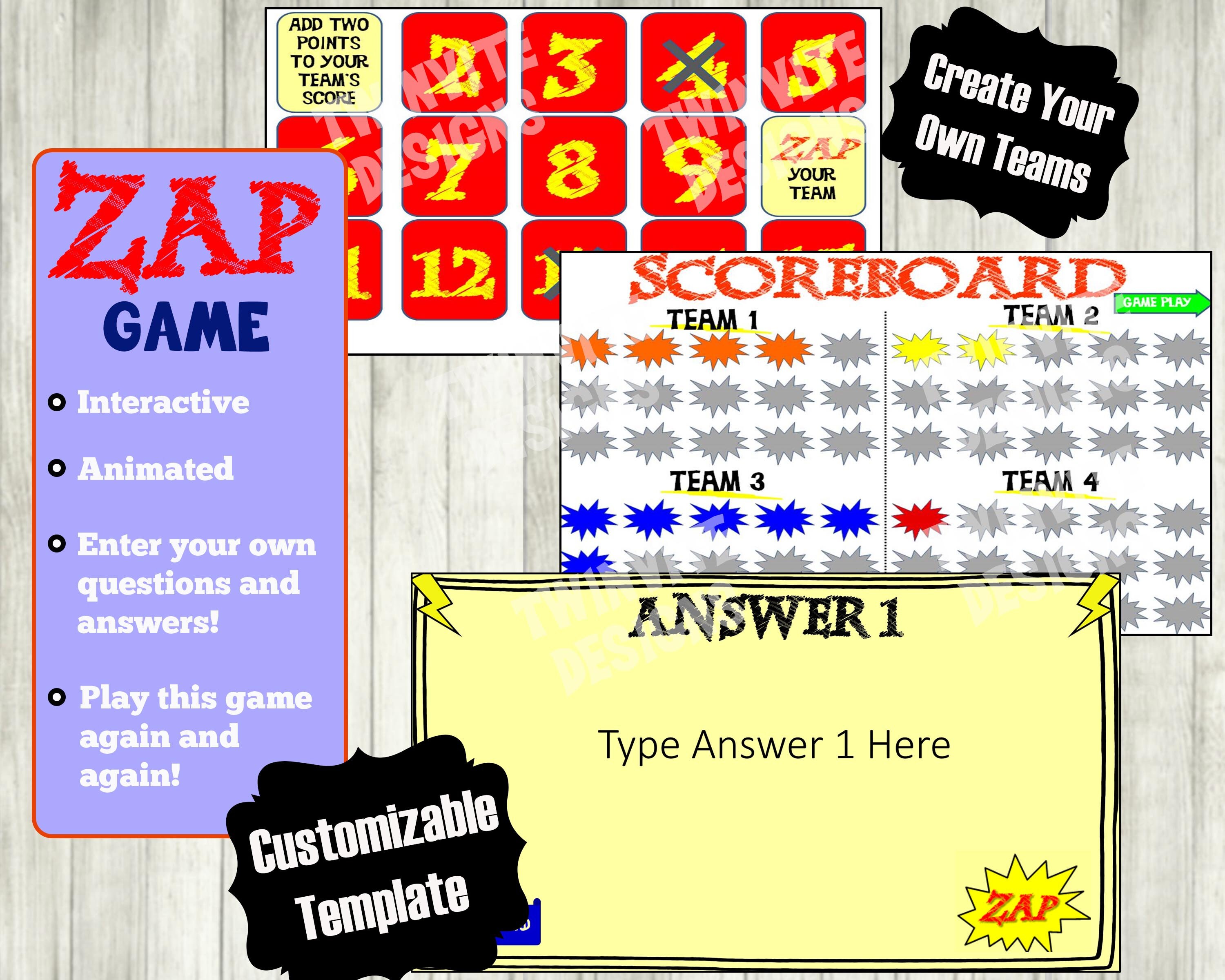 Zap Powerpoint Game Template/ Popular Presentations to Play ...