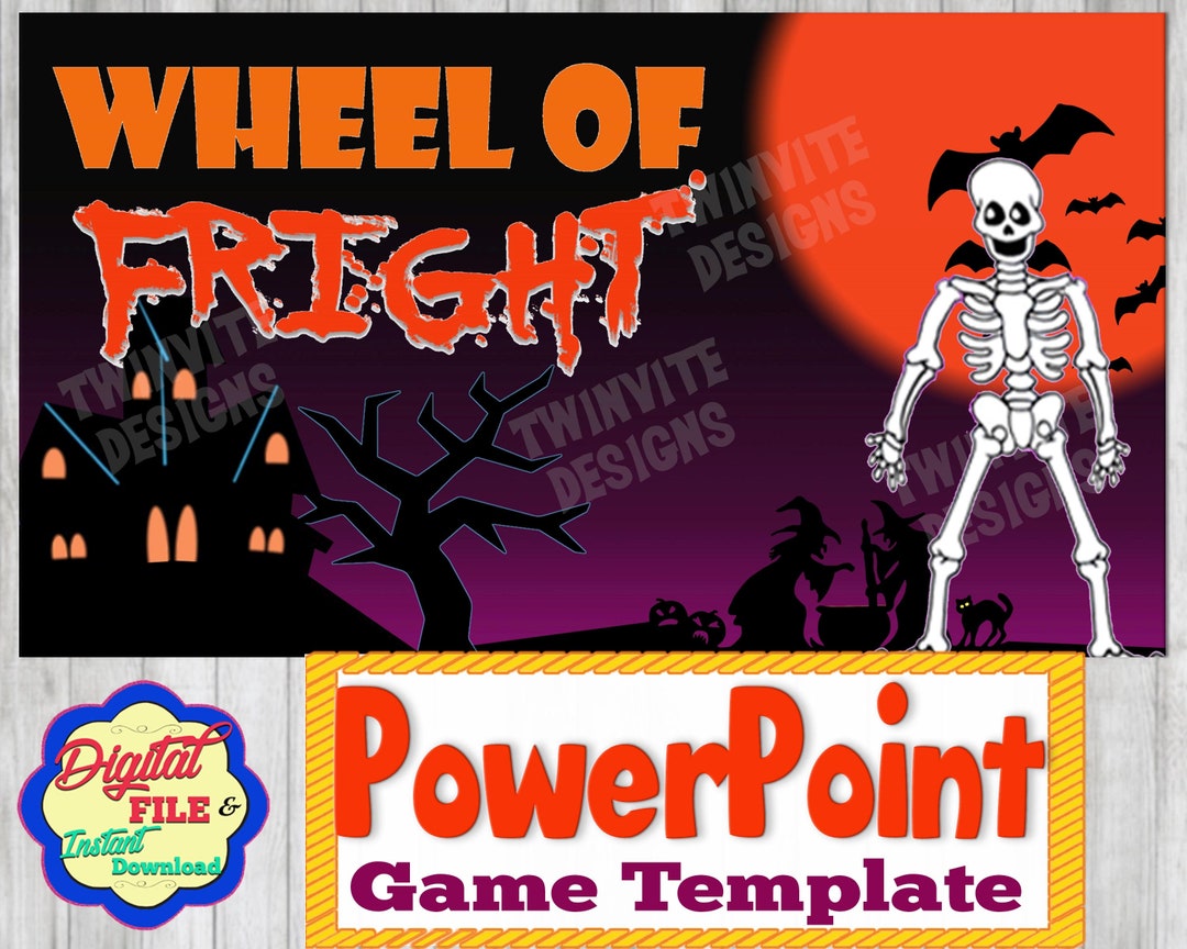 Wheel of Fright Powerpoint Game Template/ Halloween/interactive Game ...