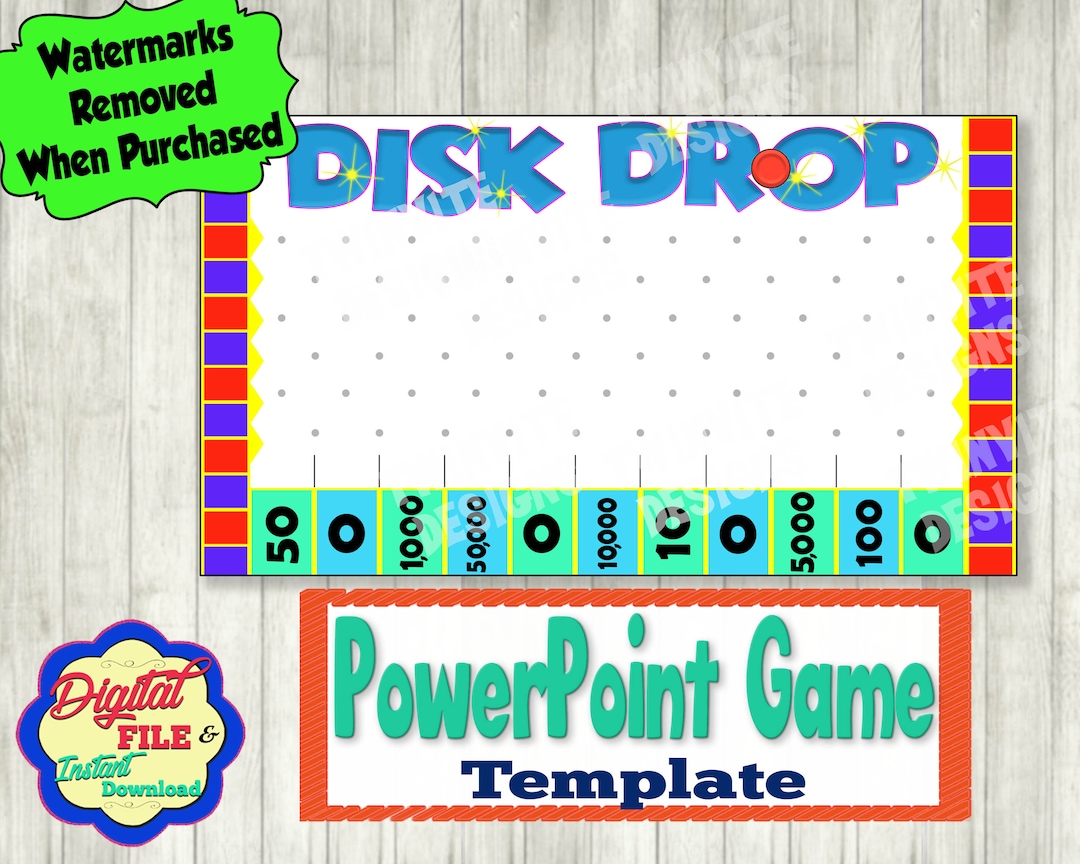 Disk Drop Powerpoint Game Template, Interactive Game, Review Game ...