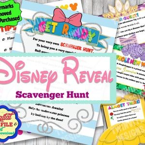 Princess Scavenger Hunt, Vacation Reveal, Treasure Hunt Clues, You’re ...