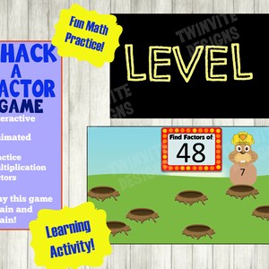 Whack a Factor Math Powerpoint Game, Plays Like Whack a Mole ...