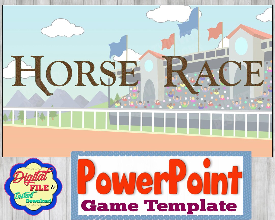 Horse Race Powerpoint Game Template/ Interactive Game/ Homeschool/ Fun ...