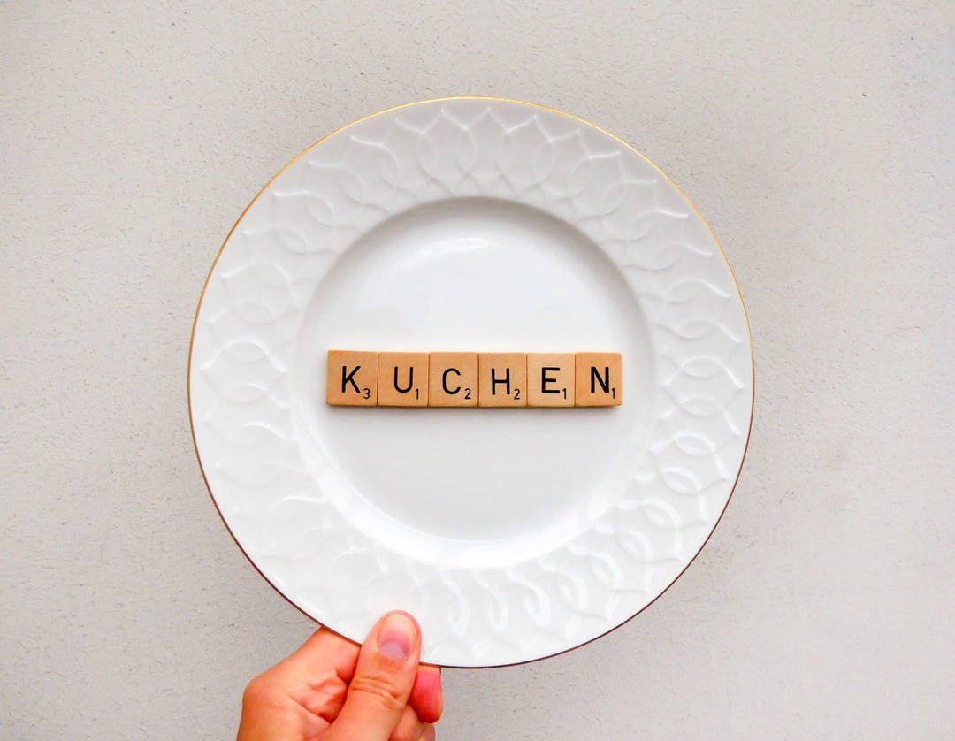 Wall Plate Cake Vintage 19cm Cake Plate of Scrabble Deko Plate Wall ...