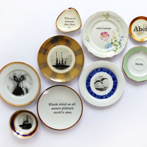 Wall Plate Tohuus Typo Vintage Deko Plate Wall Deko Gold Edg - Etsy