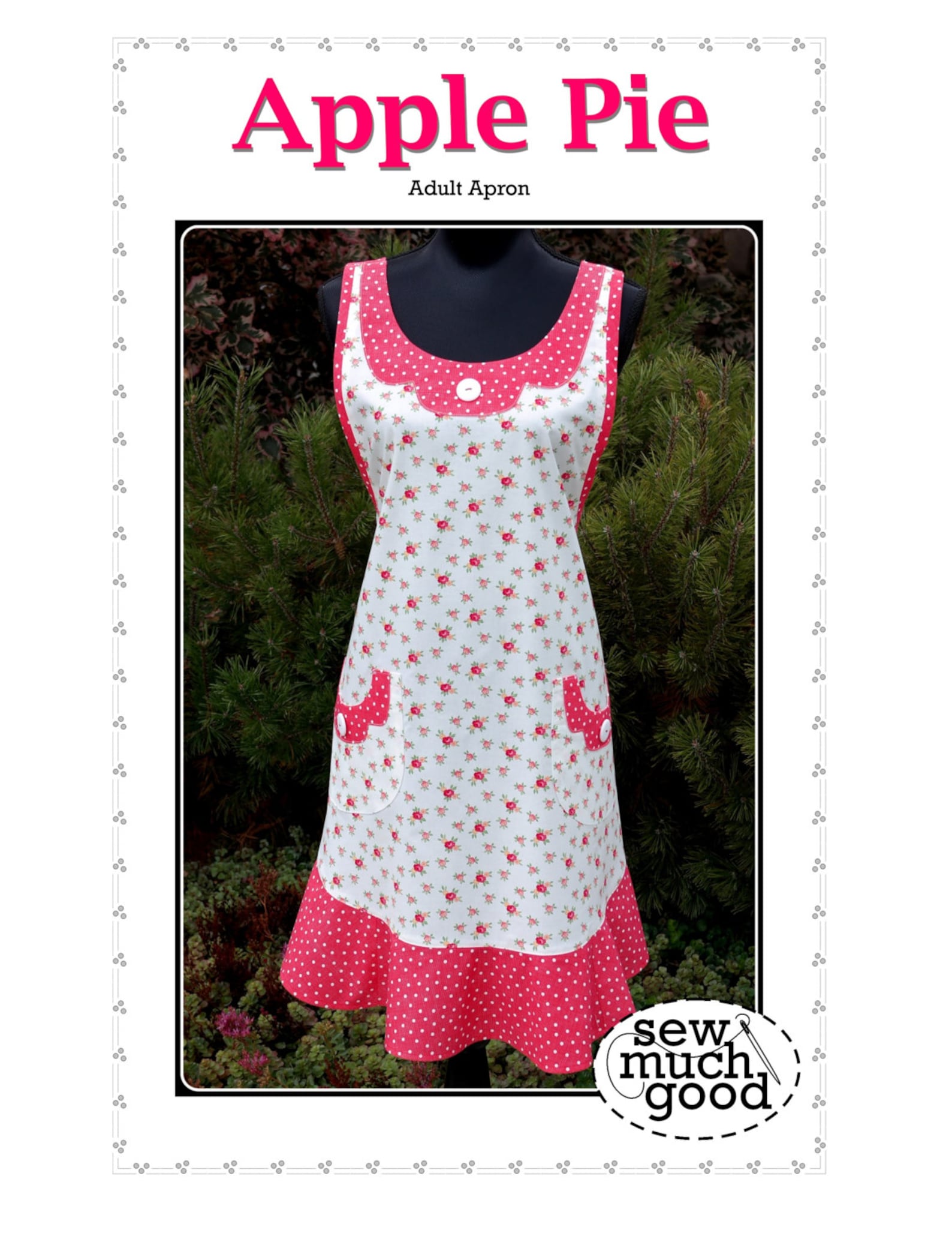 Apple Pie Adult Apron PDF Download Pattern - Etsy