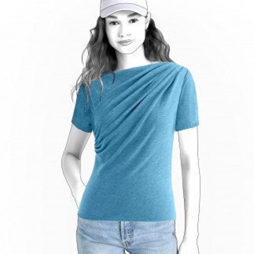 2385 Chiffon Blouse Sewing Pattern PDF S-M-L-XL or Made to - Etsy