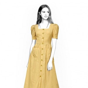 2152 Women's Dress Sewing Pattern PDF - S,M,L,XL / Custom Size ...