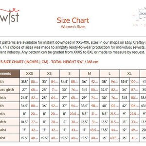 2424 Top Sewing Pattern PDF S-M-L-XL or Made to Measure | Etsy