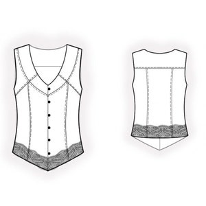 2428 Top Sewing Pattern PDF - S-M-L-XL or Made to Measure Sewing ...