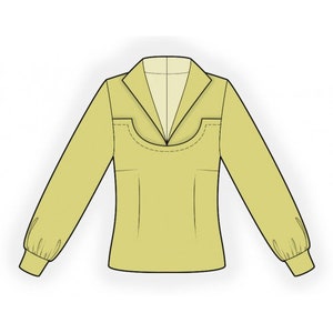 2472 - Blouse Sewing Pattern PDF - S-M-L-XL or Made to Measure Sewing ...