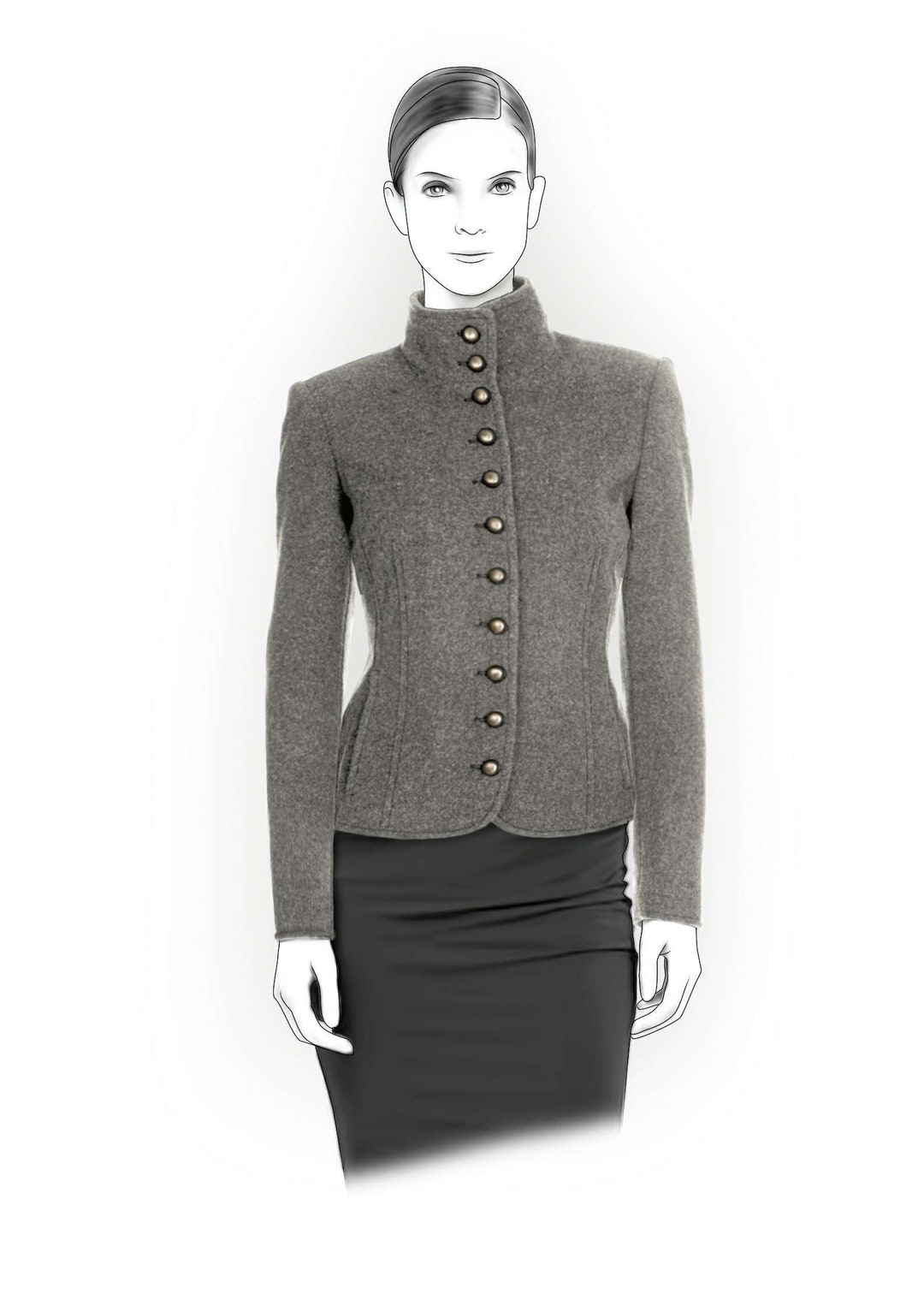 4167 PDF Jacket Sewing Pattern S-M-L-XL or Made to Measure - Etsy