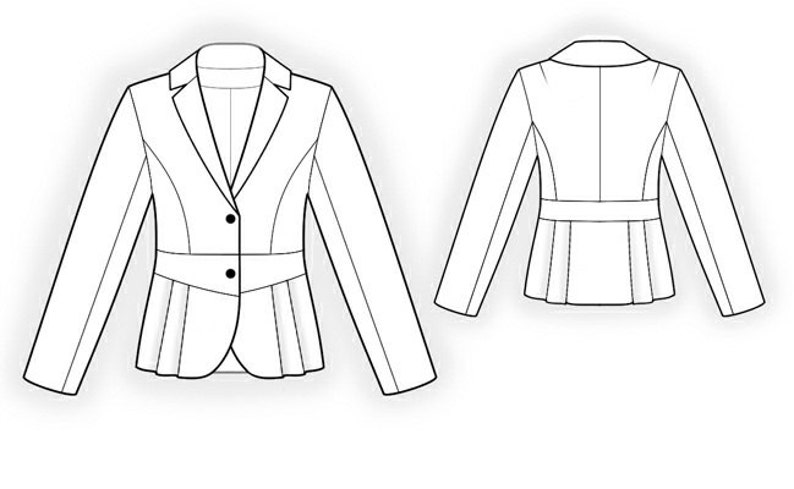 4183 PDF Jacket Sewing Pattern - S-M-L-XL or Made to Measure Sewing ...