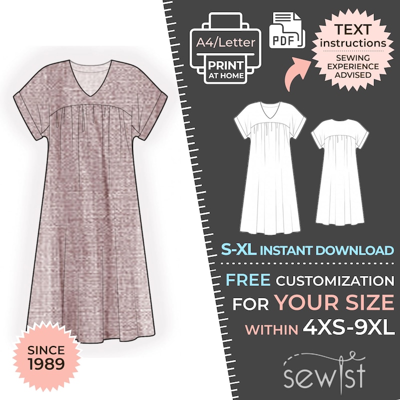 Plus House Dress Pattern - Etsy